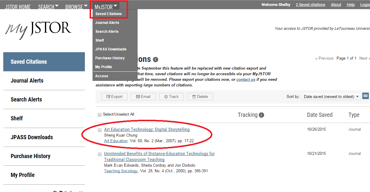 JSTOR - Database Tutorials - LibGuides at LeTourneau University