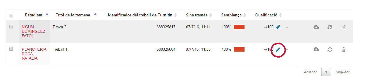 Turnitin per a la docència - Aula Global - Guies BibTIC at Universitat ...