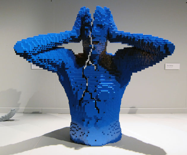 Lego como matéria-prima pra obras de arte