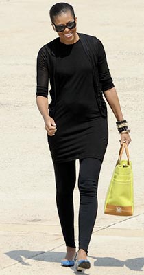 Com que roupa, Michelle Obama? Legging! | Lilian Pacce