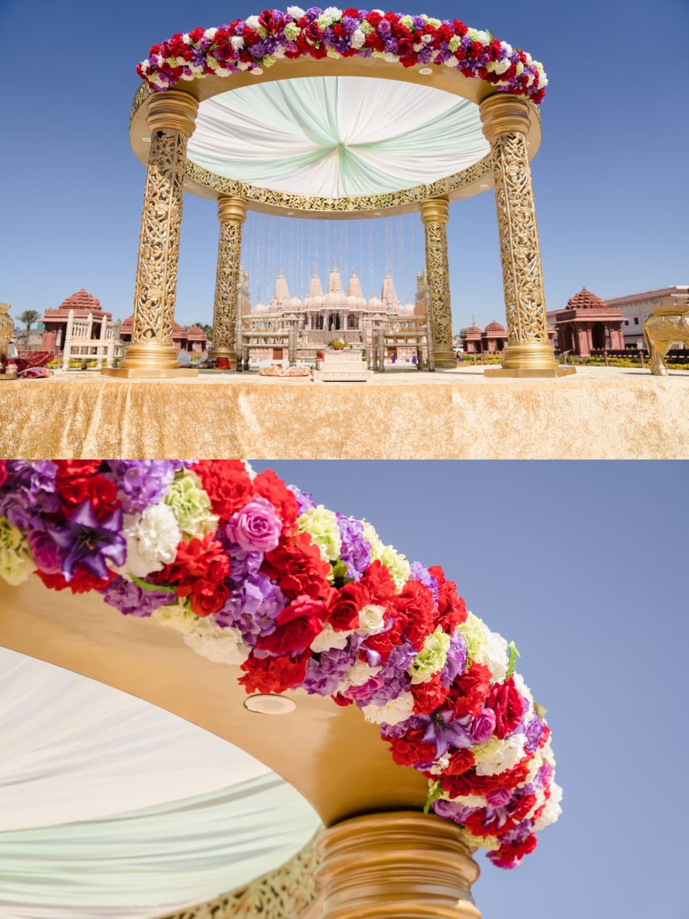 BAPS Shri Swaminarayan Mandir Wedding | Falguni & Albert