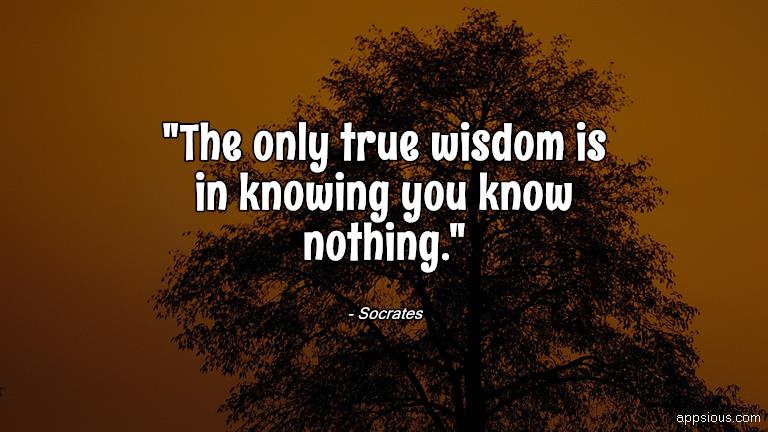 True knowledge exists in knowing that you know nothing. - quotewis.com