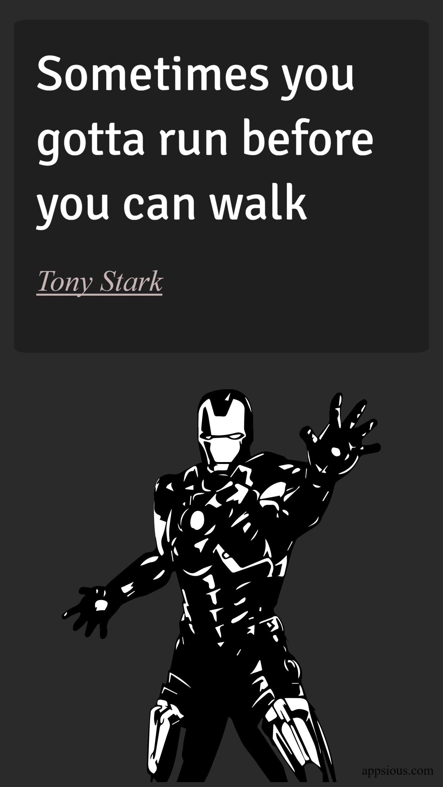 Sometimes you gotta run before you can walk - quotewis.com