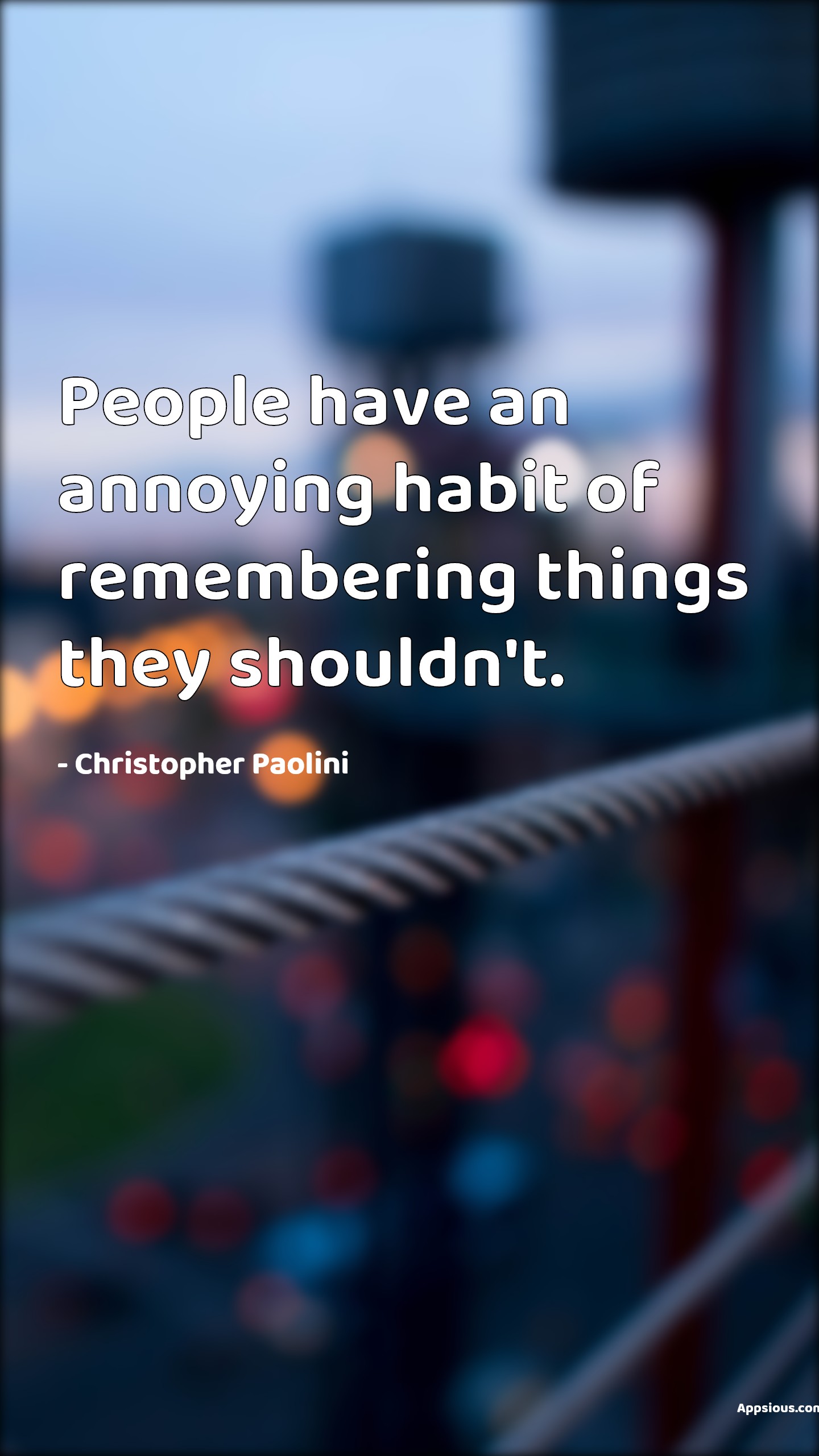 People have an annoying habit of remembering things they shouldn't ...