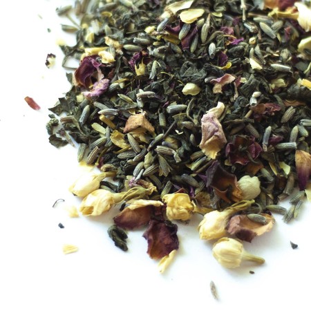 Floral Fusion, green tea | Little Woods Herbal: Tea Blends and Bulk Herbs