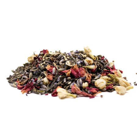 Floral Fusion, green tea | Little Woods Herbal: Tea Blends and Bulk Herbs