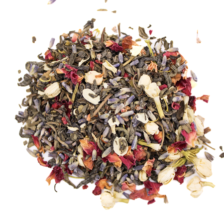 Floral Fusion, green tea | Little Woods Herbal: Tea Blends and Bulk Herbs