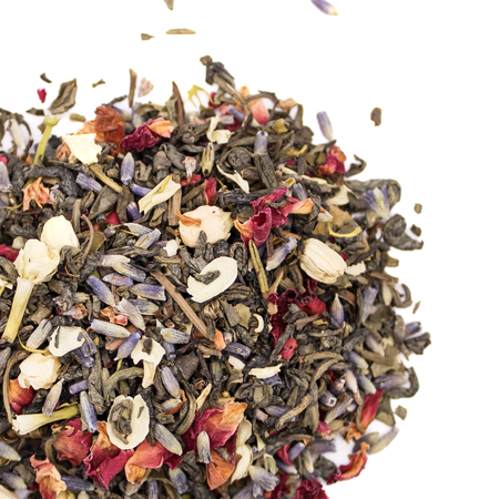 Floral Fusion, green tea | Little Woods Herbal: Tea Blends and Bulk Herbs