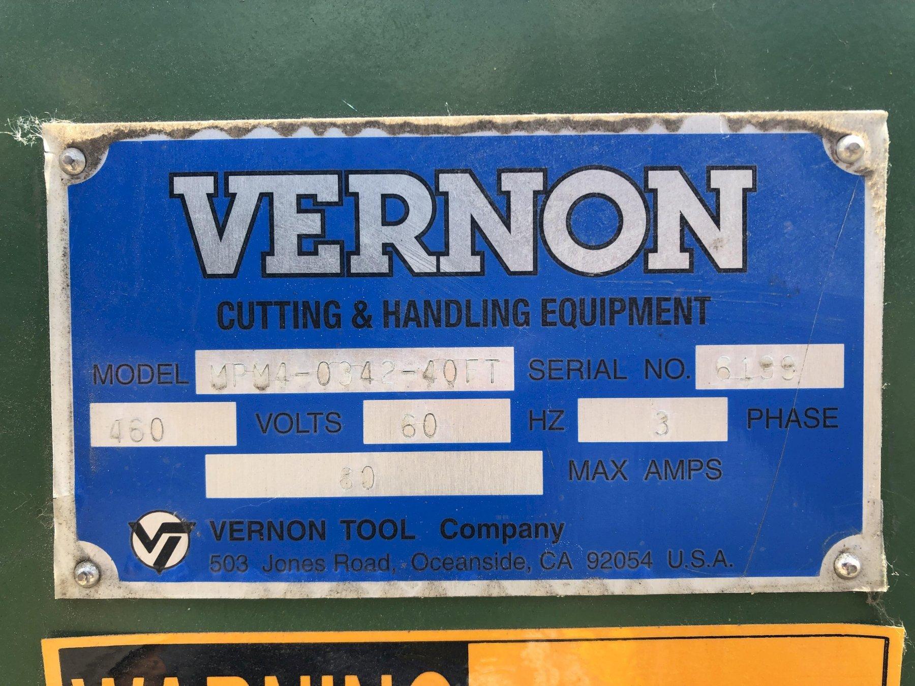 For Sale - 42" X 130' VERNON TOOL MODEL #MPM4-0342 4-AXIS CNC PLASMA ...