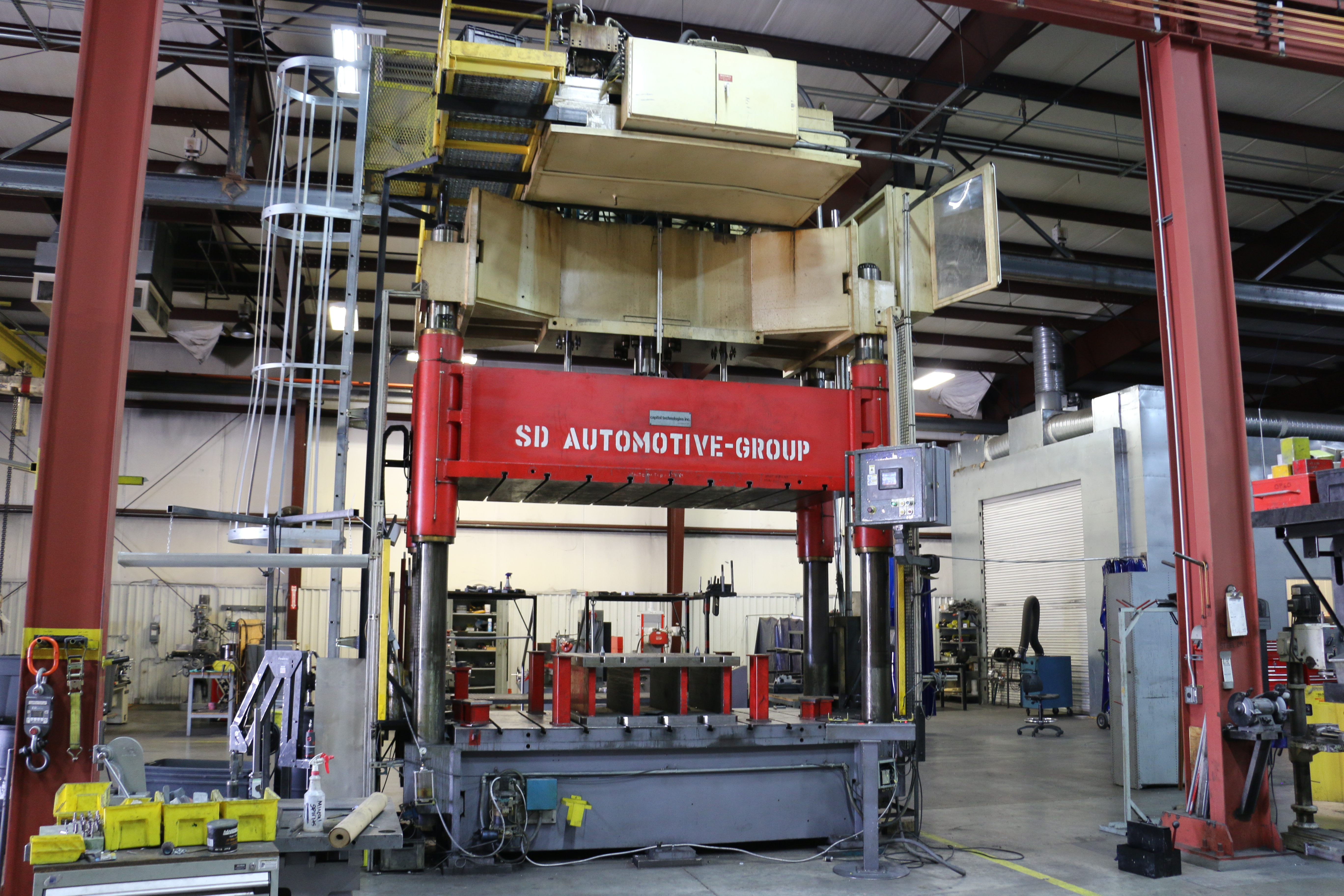 For Sale - 200 Ton Capitol 4-Post Hydraulic Press, 60"X96" Ram ...
