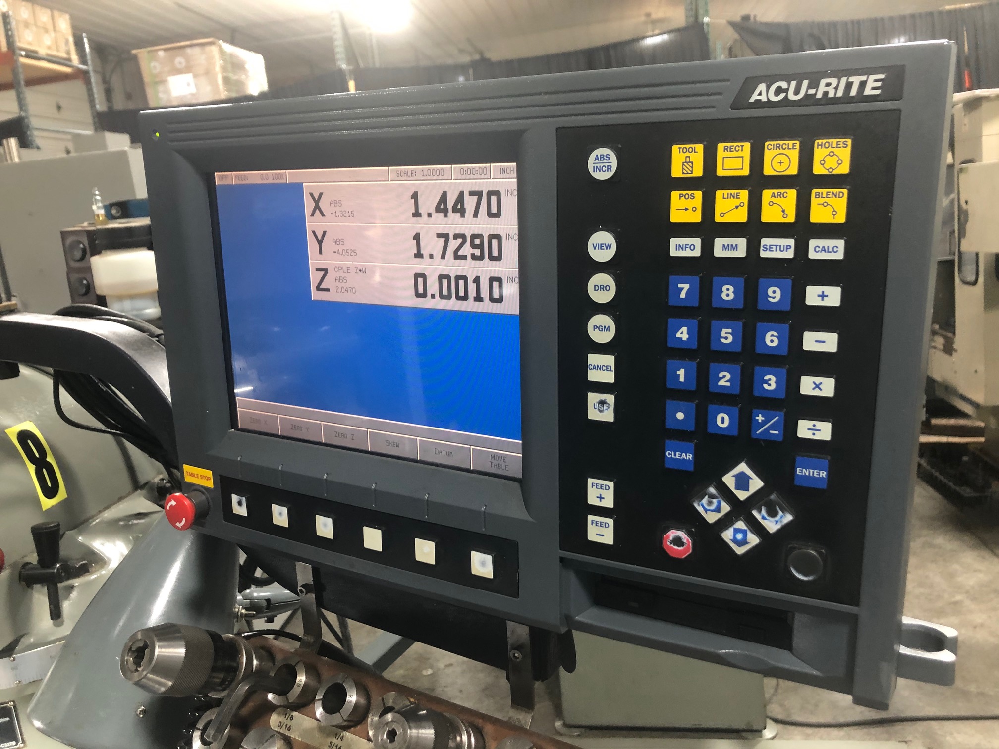 For Sale - PERFECT CONDITION, 2 Axis CNC Knee Mill, Acu-Rite MillPWR ...