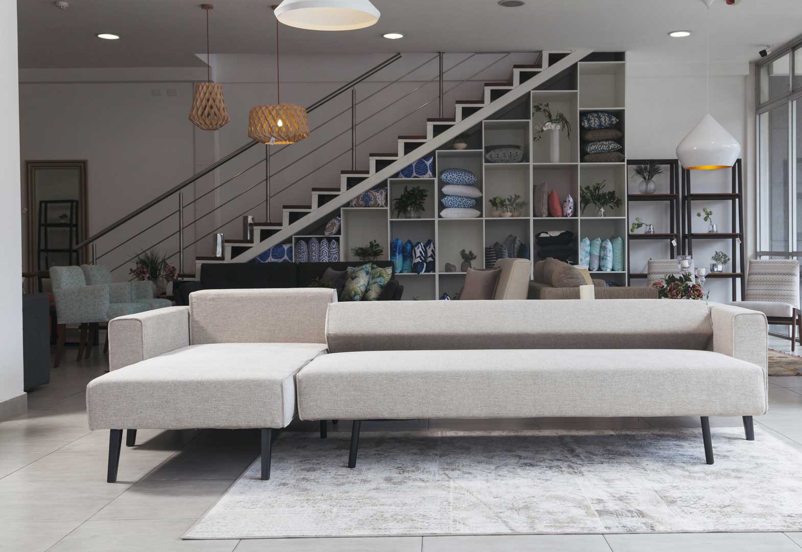 Modular sofá cama izquierdo pata metálica – LoftNoa