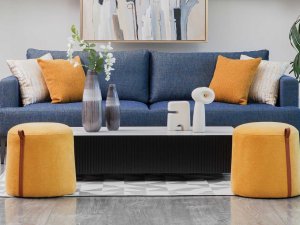 Sofa cama Biblos azul – LoftNoa