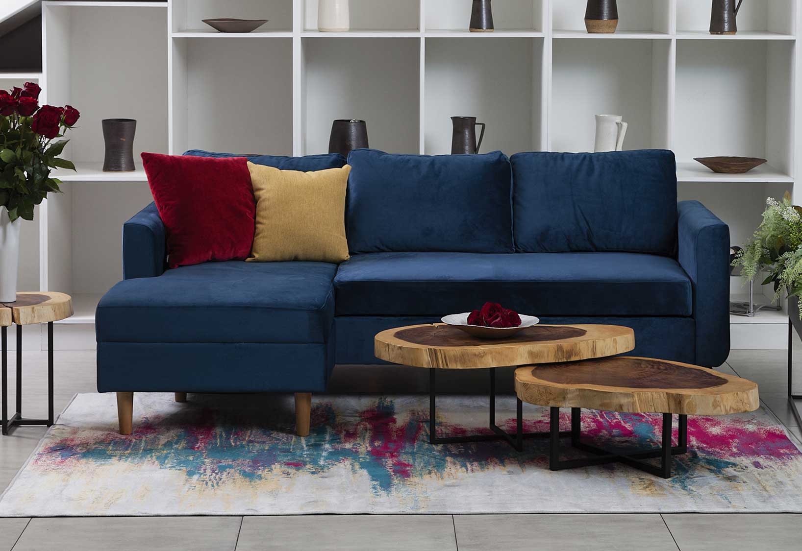 MODULAR IZQUIERDO DARK CYANINE – LoftNoa