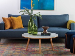 Sofa cama Biblos azul – LoftNoa