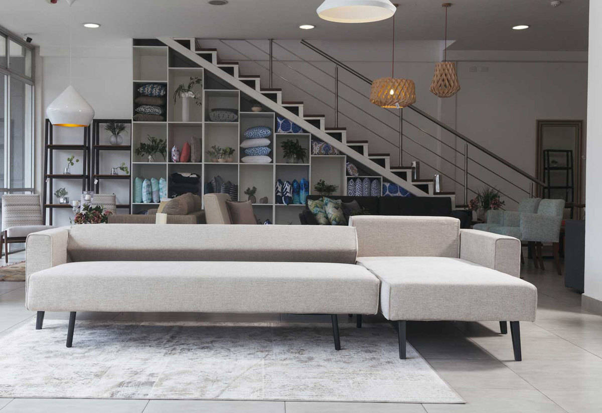 Modular sofá cama derecho pata metálica – LoftNoa