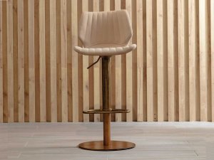 Barstool Oslo cuerina off white – by STUDIONOA