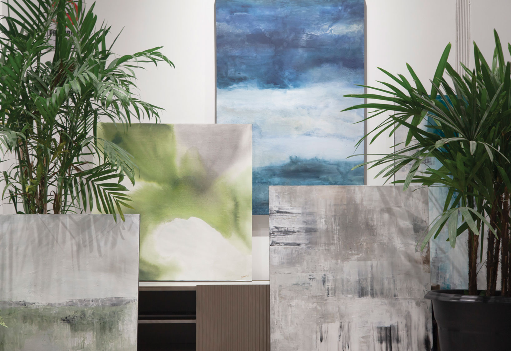 Cuadro Abstracto Lineas azules – LoftNoa