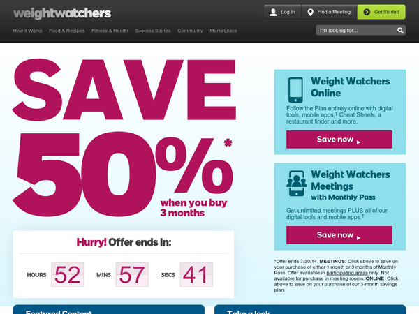 Weight Watchers Coupon Codes | Digital: Get a food and activity tracker ...