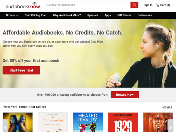 AudiobooksNow Deals | Save on Audiobook Orders. | AudiobooksNow Coupons ...