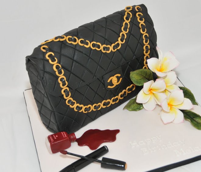 How To Make Chanel Purse Cake