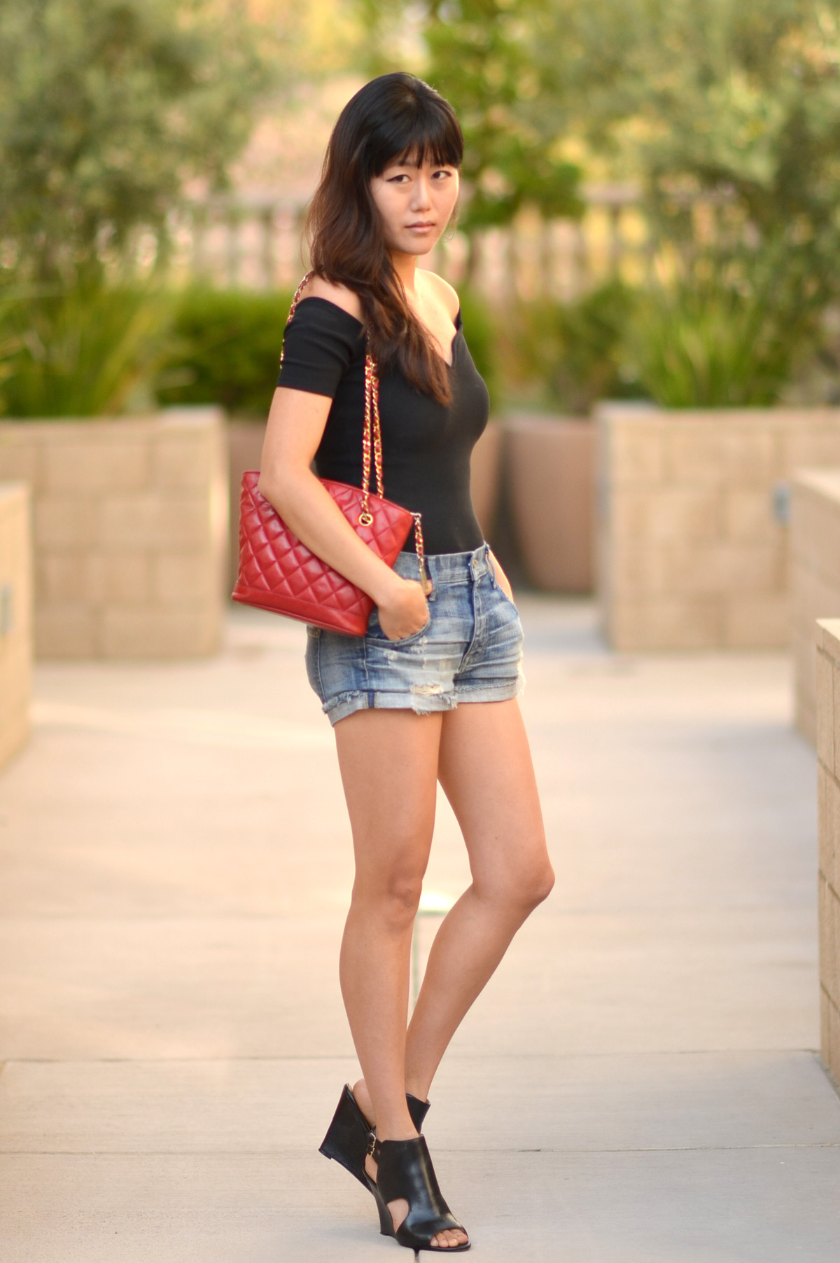 Red Chanel Bag Outfit | Paul Smith