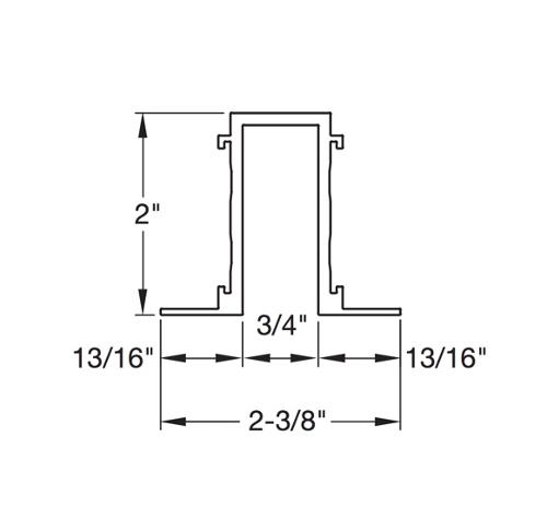 10 Ft X 4 In Armstrong Axiom Classic Straight Trim