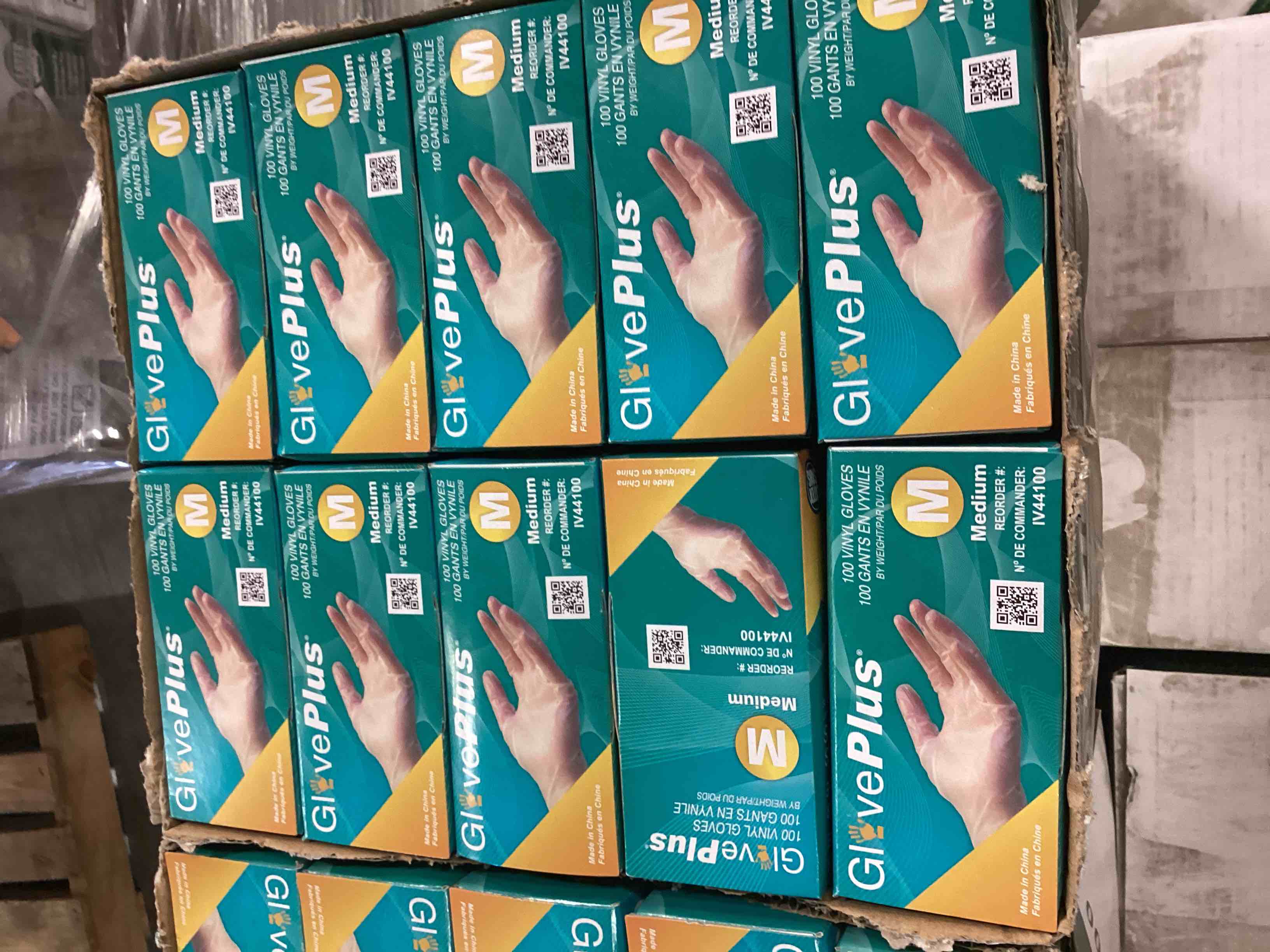 GLOVEWORKS Clear Vinyl Industrial Gloves Box Of 100 3 Mil Size
