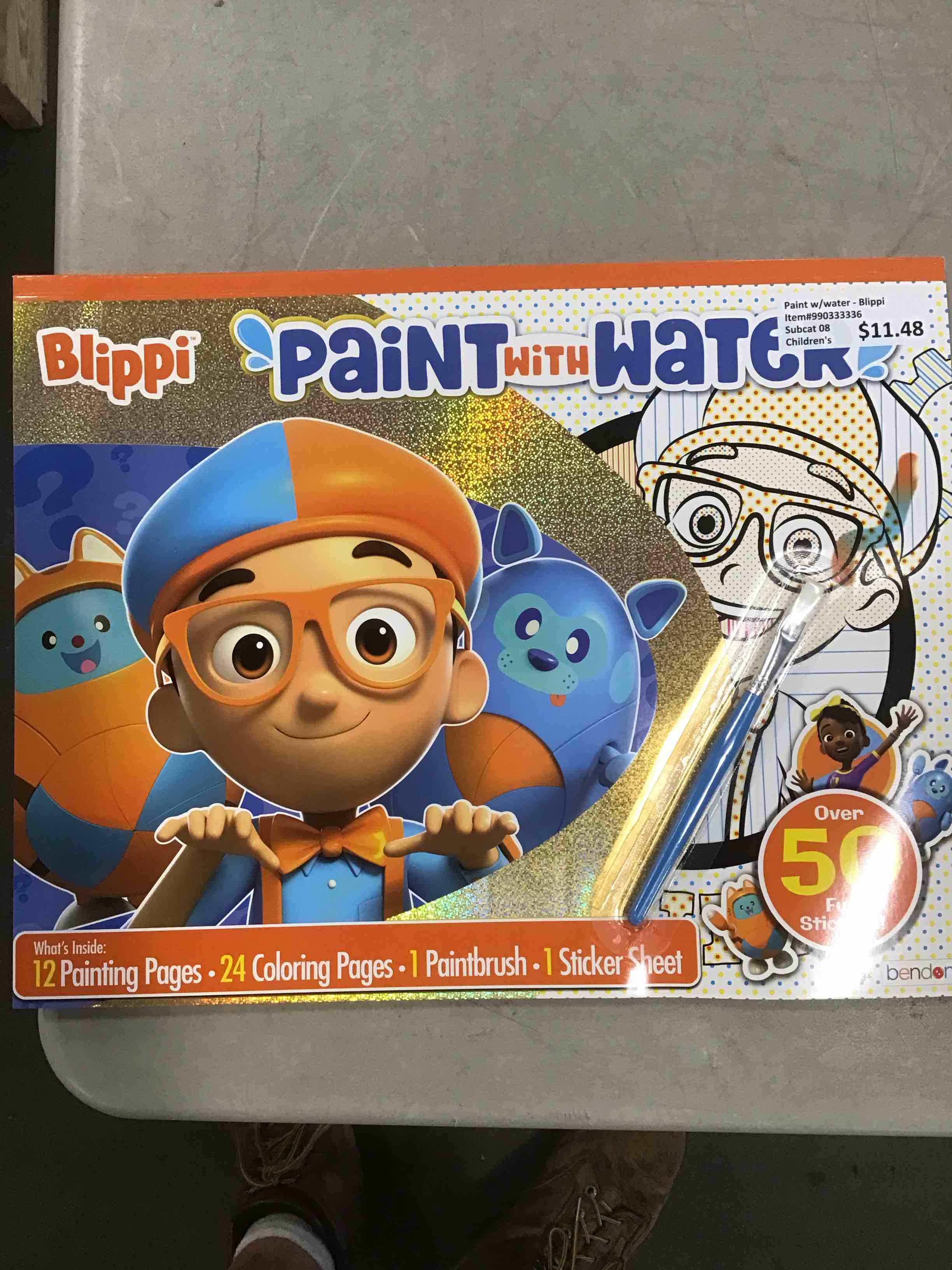 Blippi! Paint with Water! Activity Book. by Bendon