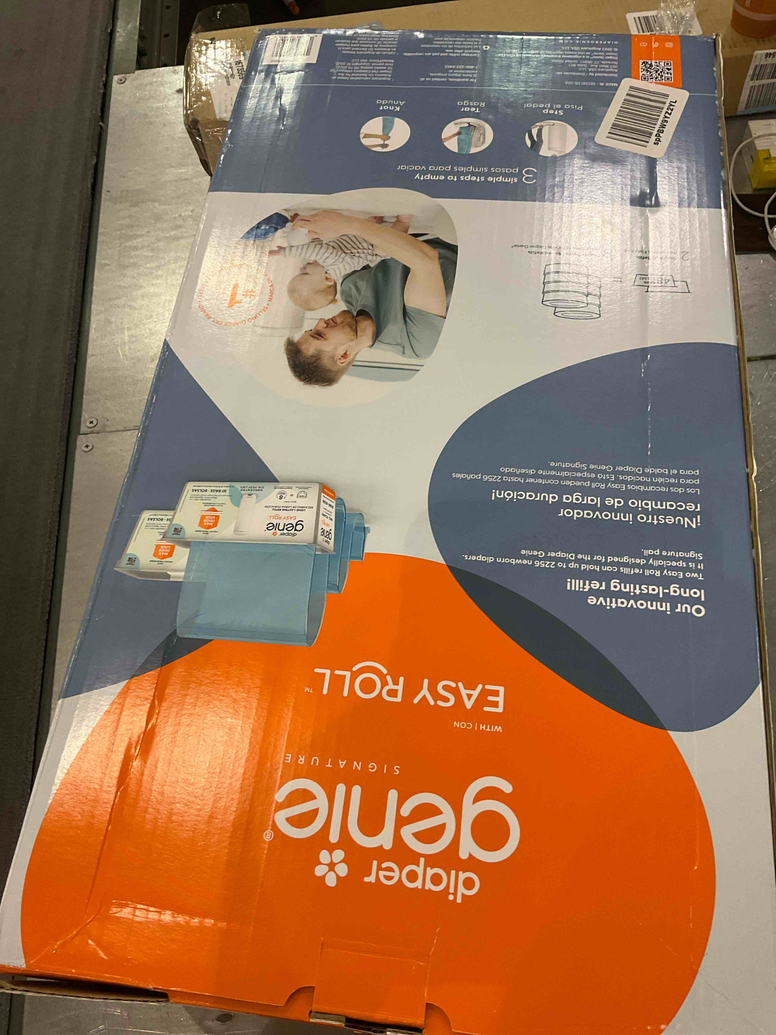 Diaper Genie Signature Gift Set | Includes Easy Roll Refill with 48 Bags | Holds Up to 2256 ...