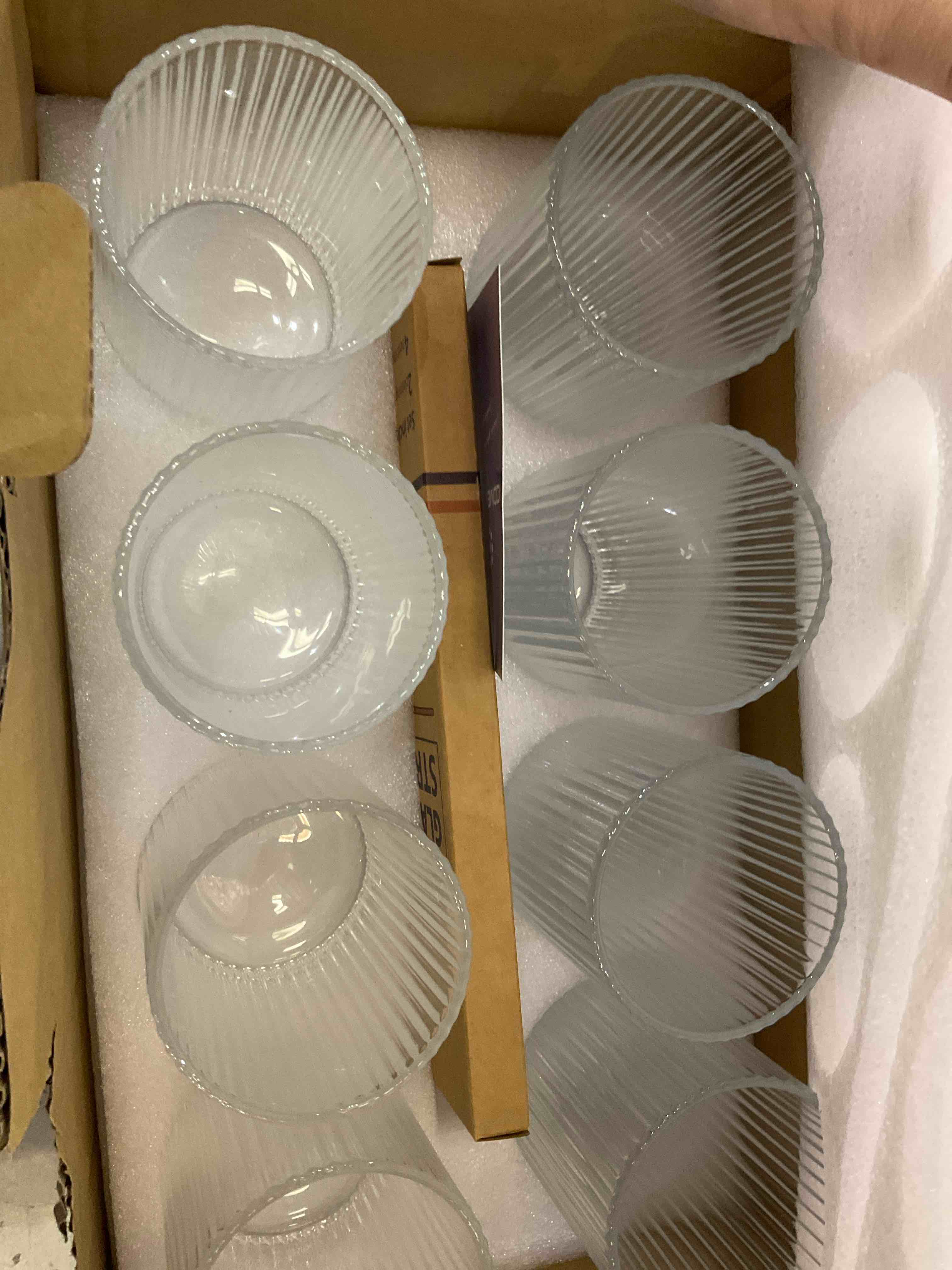 Combler Cocktail Glasses Drinking Set of 8, 4pcs Collins Glass Cups ...