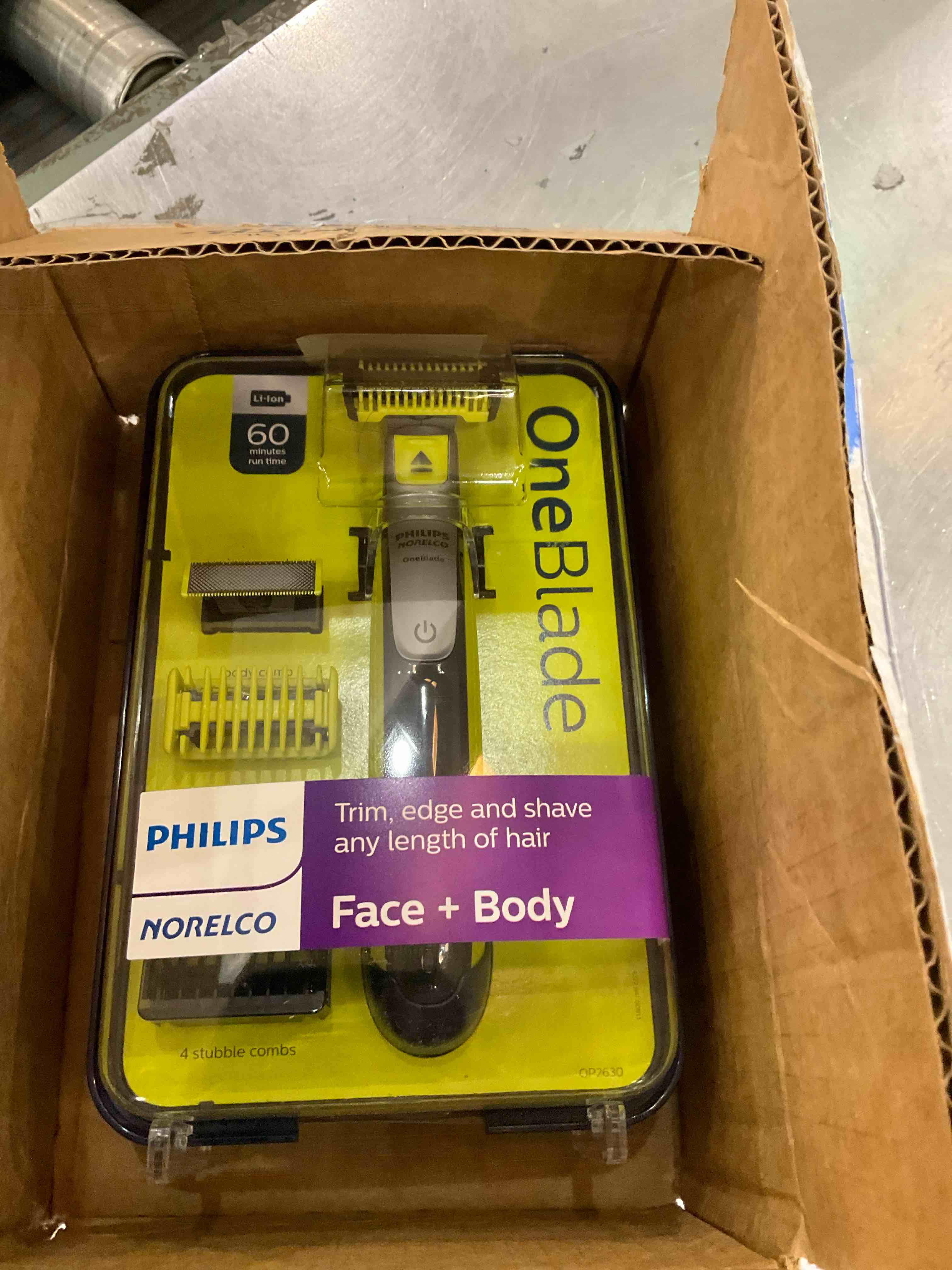 Phillips norelco oneblade electric trimmer and shave