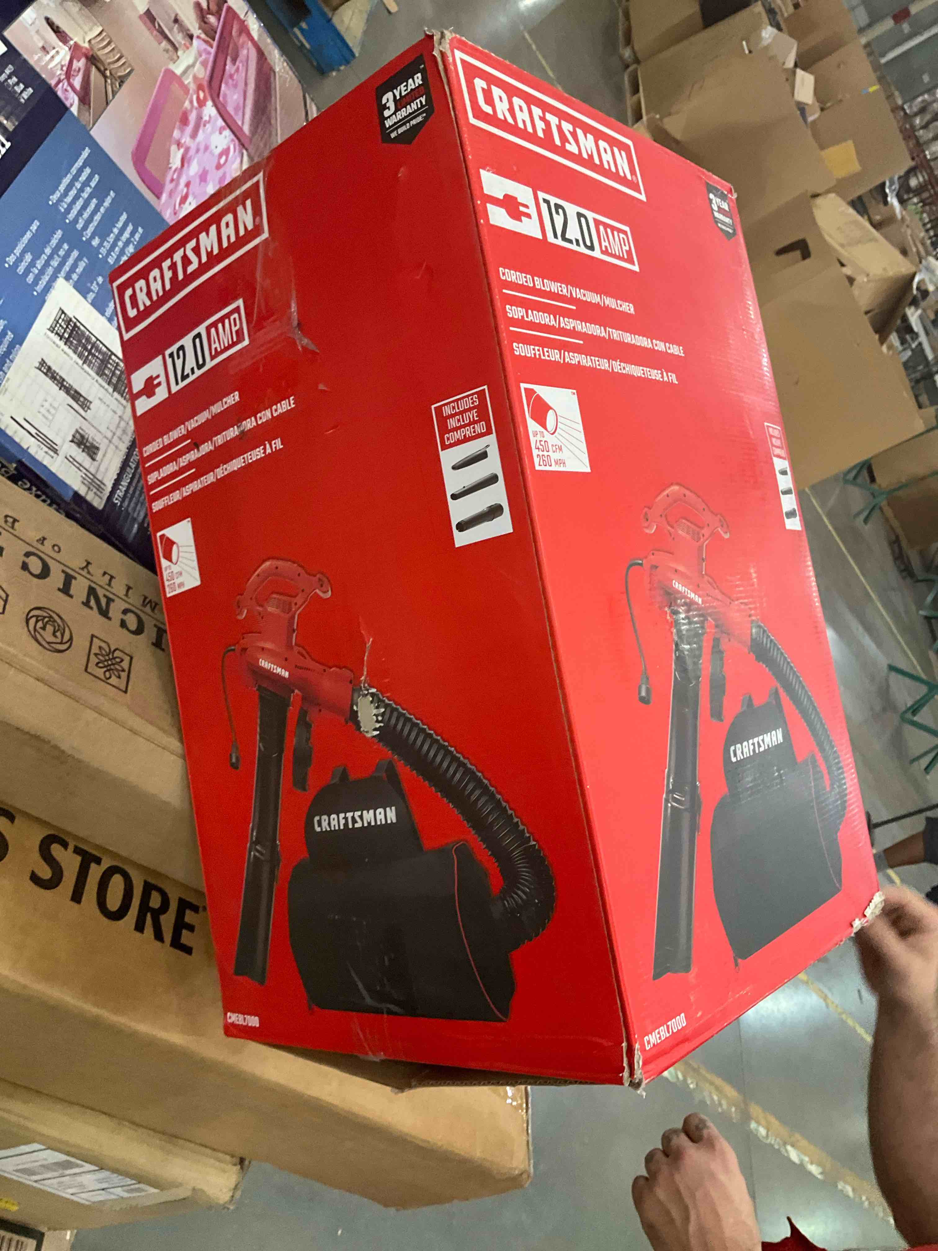 CRAFTSMAN 3-in-1 Leaf Blower, Leaf Vacuum and Mulcher, Up to 260 MPH ...