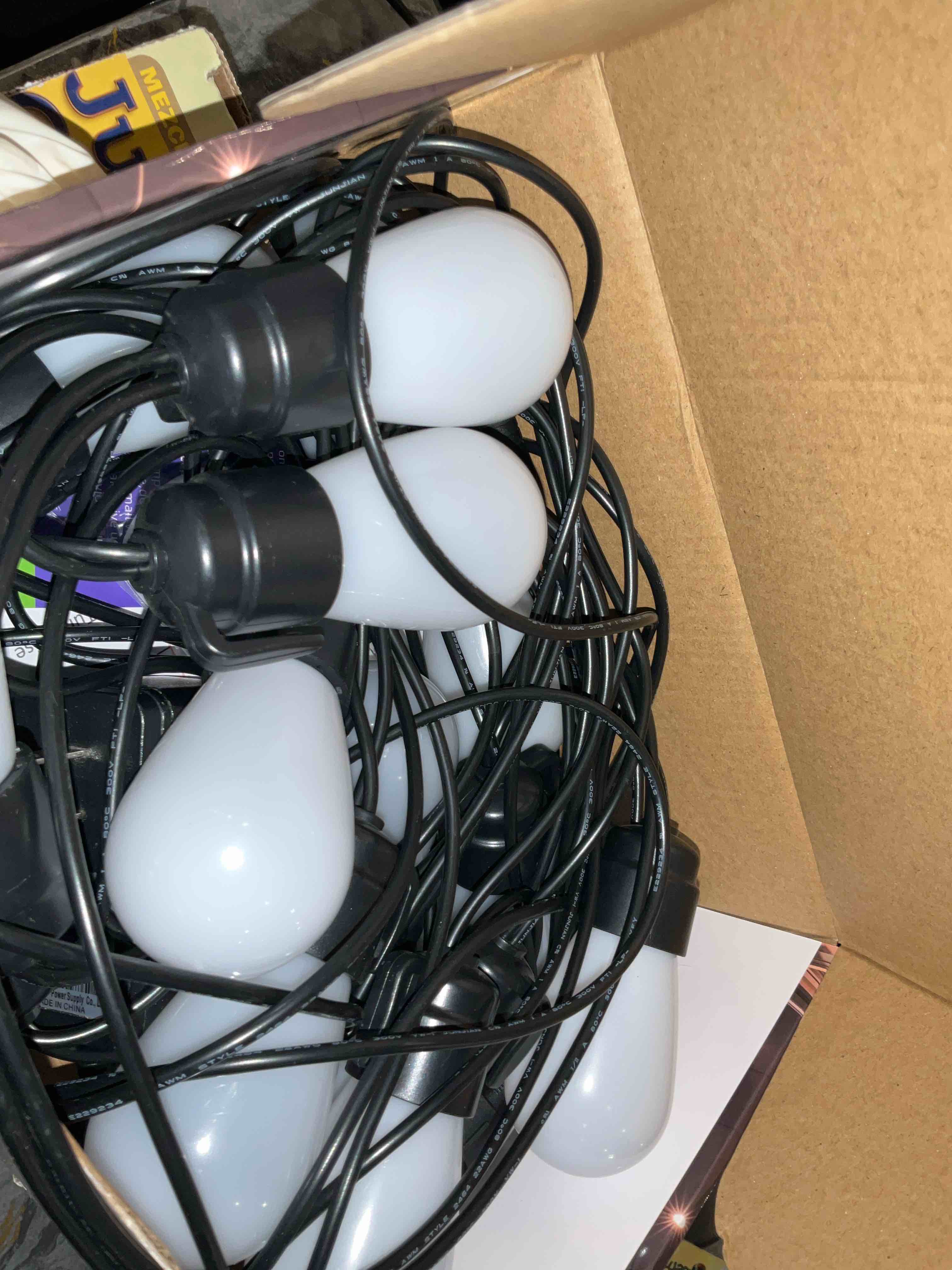 addlon 48FT Smart RGB Outdoor String Lights, Dimmable Patio Lights with ...