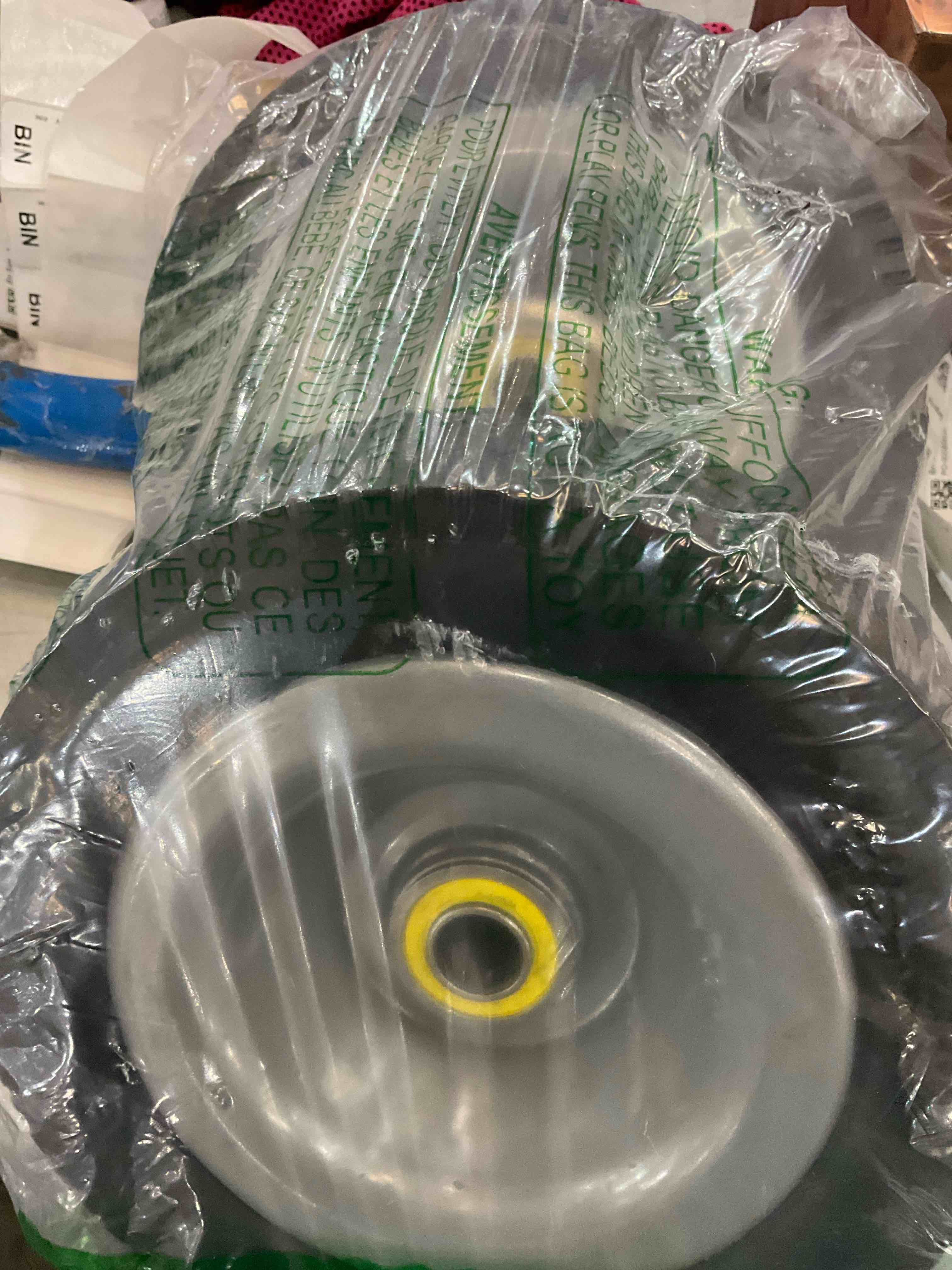 (2-Pack) AR-PRO 2.50-4â€? Solid PU Run-Flat Tire Wheel Assemblies - 8â ...