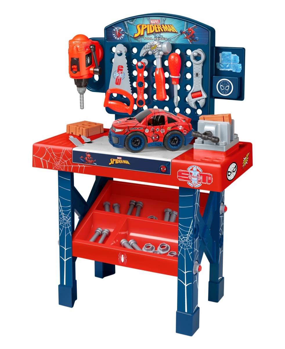 World Tech Toys Spider-Man Tool Bench Playset with Take Apart Car - Multi