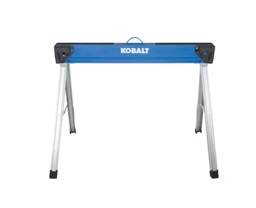 Kobalt 43-Inches W x 30-Inches H Steel Saw Horse ( 1100-lbs. Capacity)