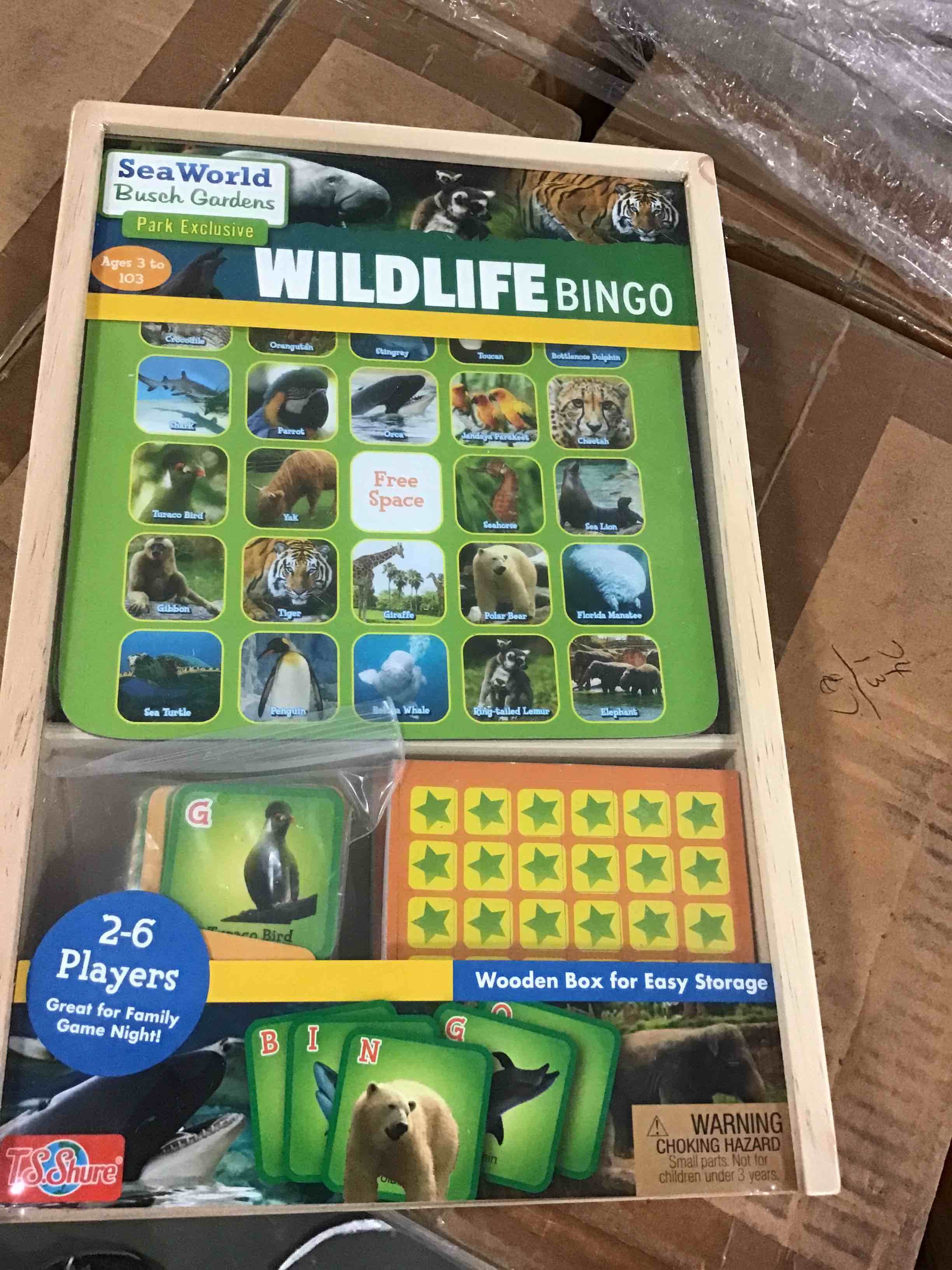 seaworld wildlife bingo