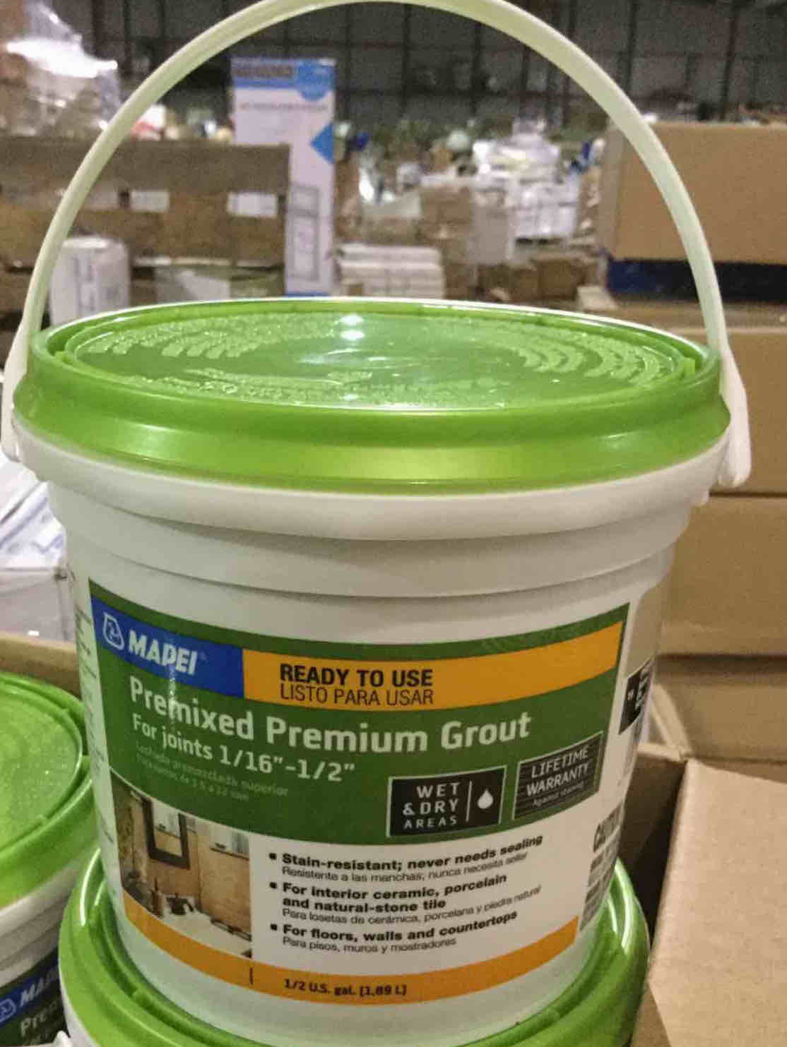 15 Bone, Mapei premixed premium grout, for joints 1/16in. to 1/2in ...