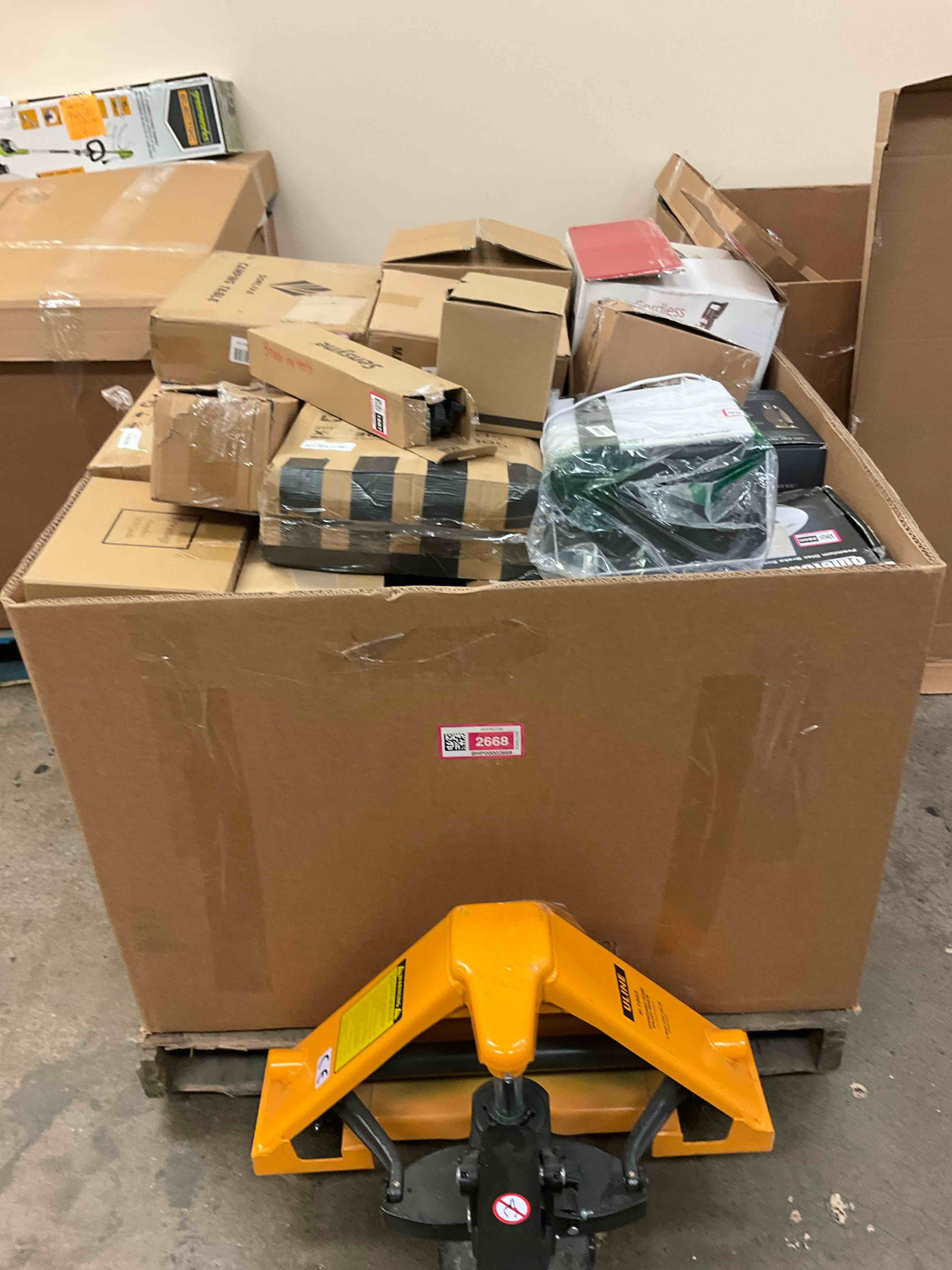auction pickup returns pallet