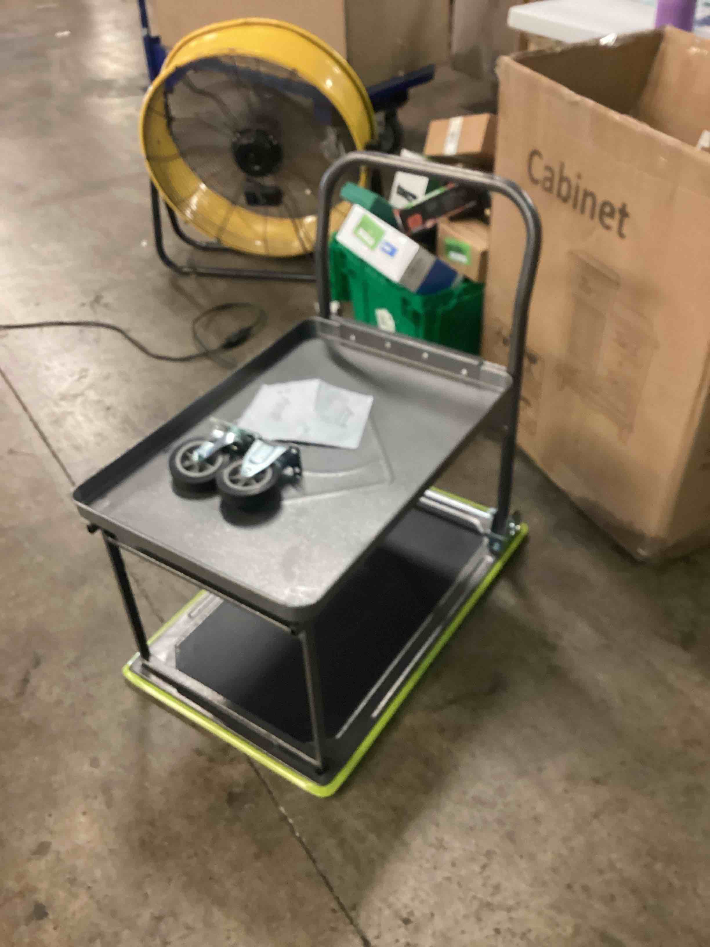 Gioventù Heavy Duty Push Cart Dolly (700lbs), Foldable Platform Hand ...