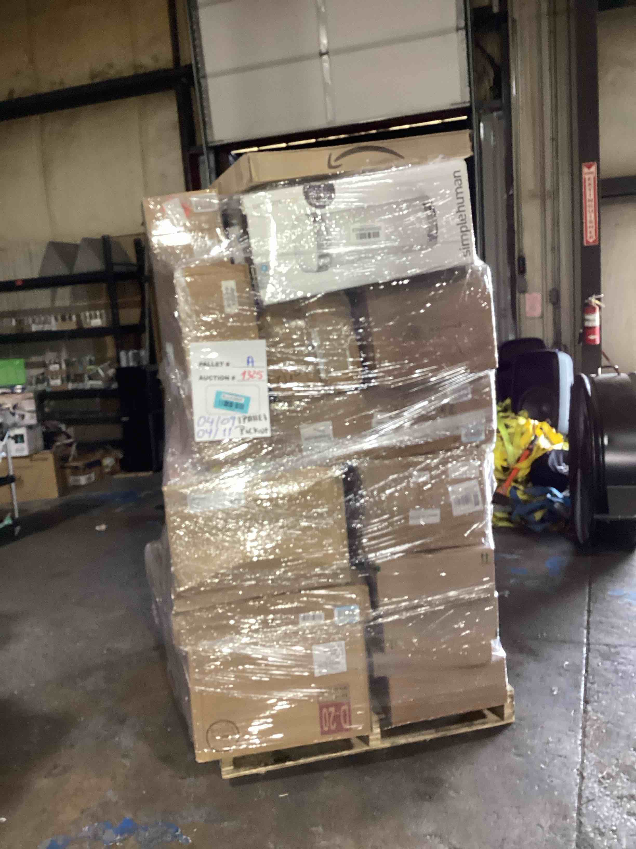 (A) 1 skid pallet boxes surprise ( good condition or As Is ) 30 items ...