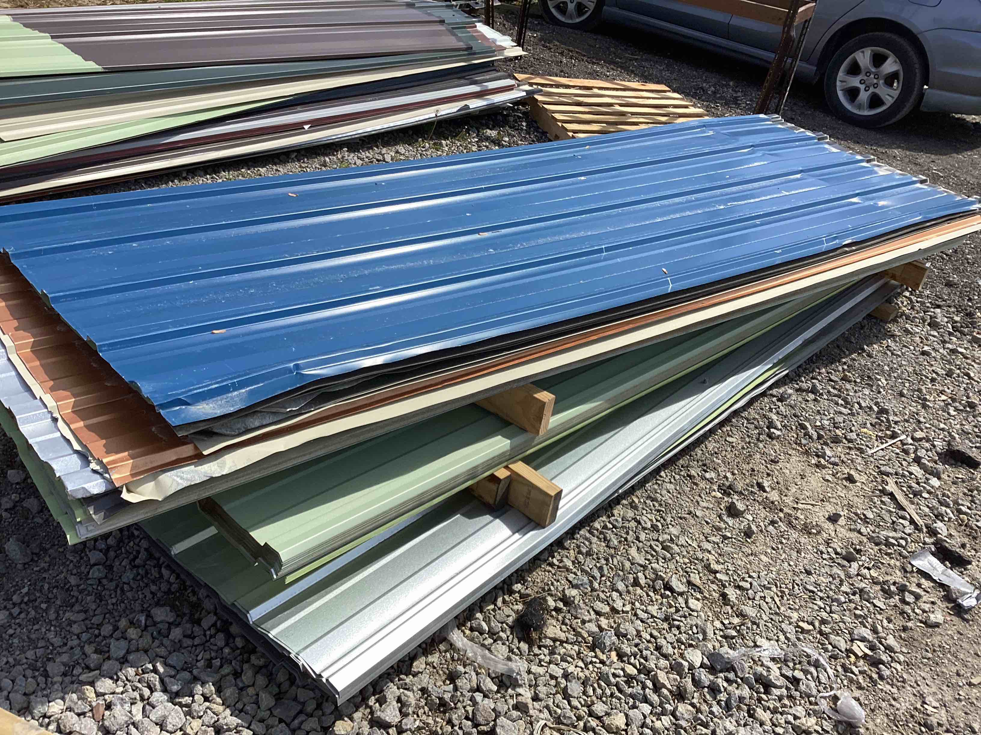 10 sheets 100 linear foot metal roofing your bid per linear foot