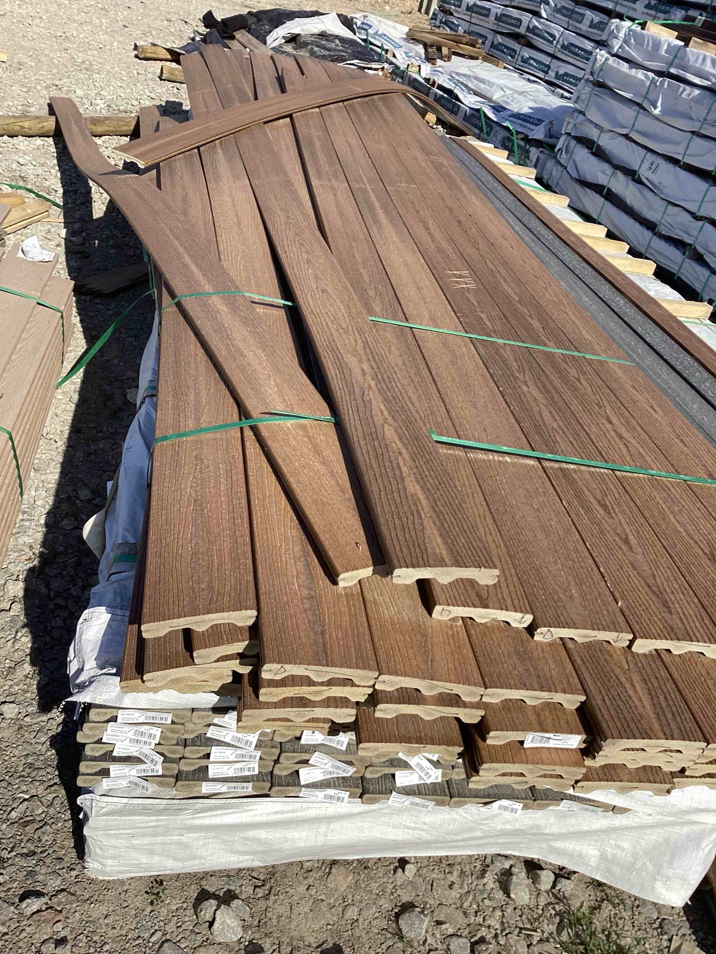 50 boards 600 linear foot 12’ composite decking boards your bid per ...