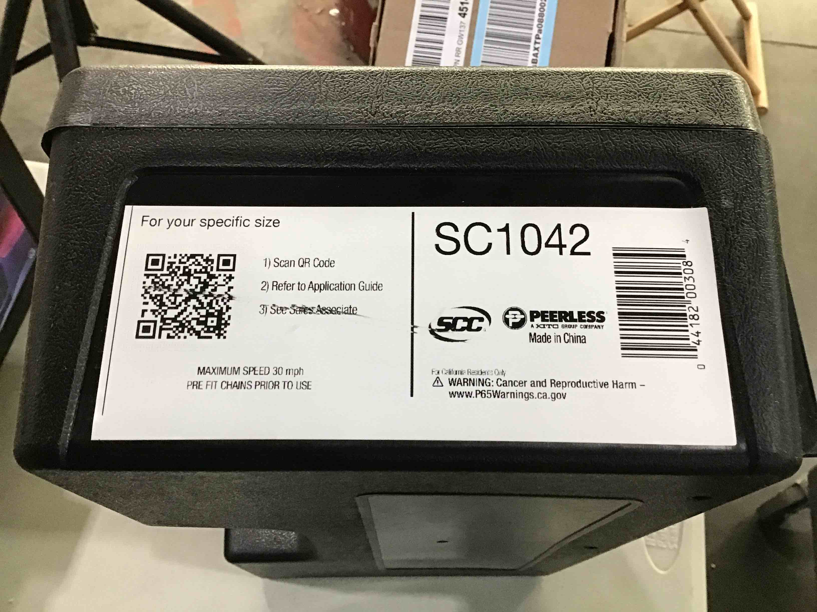 Security Chain Company SC1042 Radial Chain Cable Traction Tire Chain