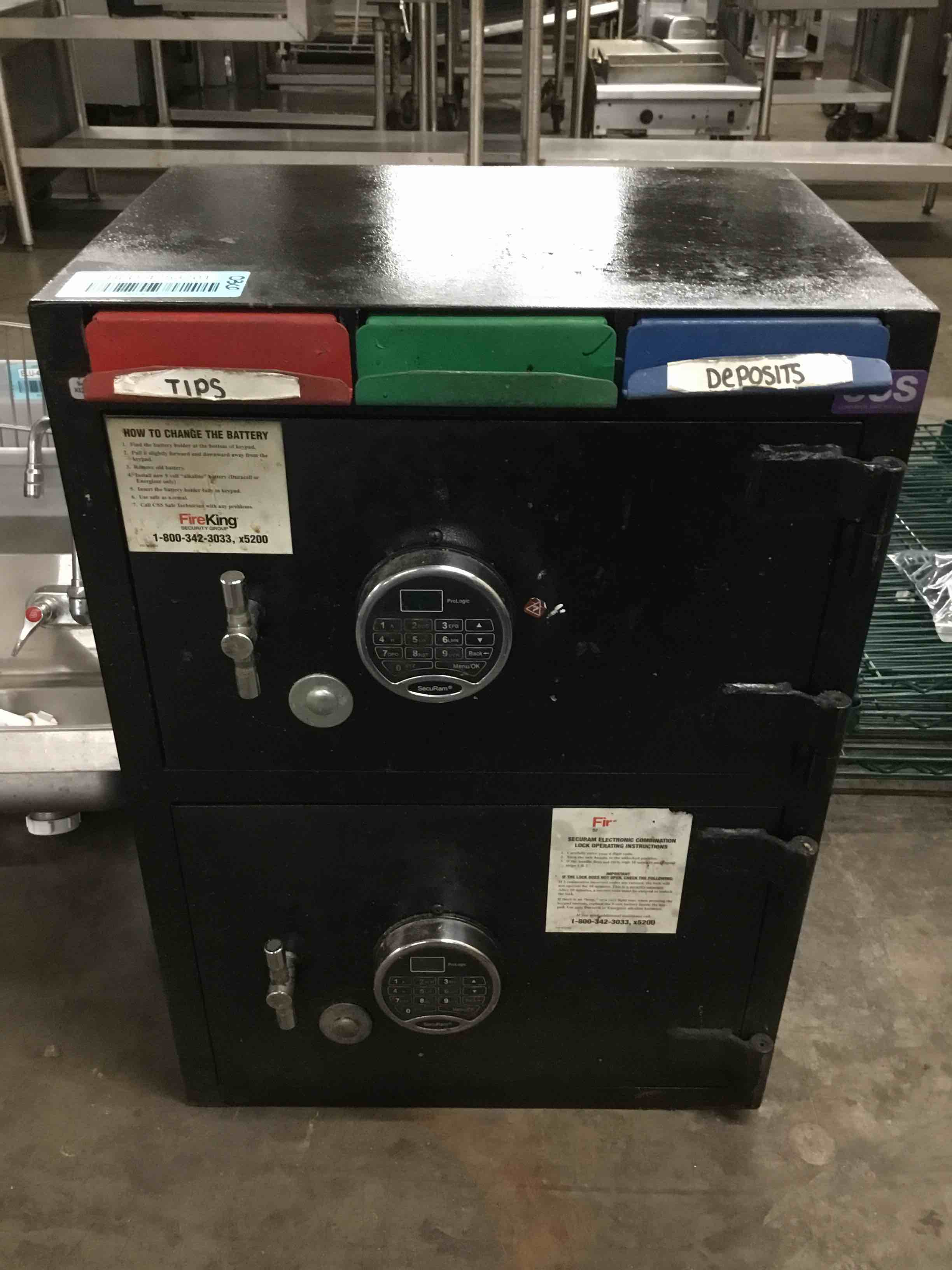 CSS Fire King 2-Door Combination Safe with Drop Slots