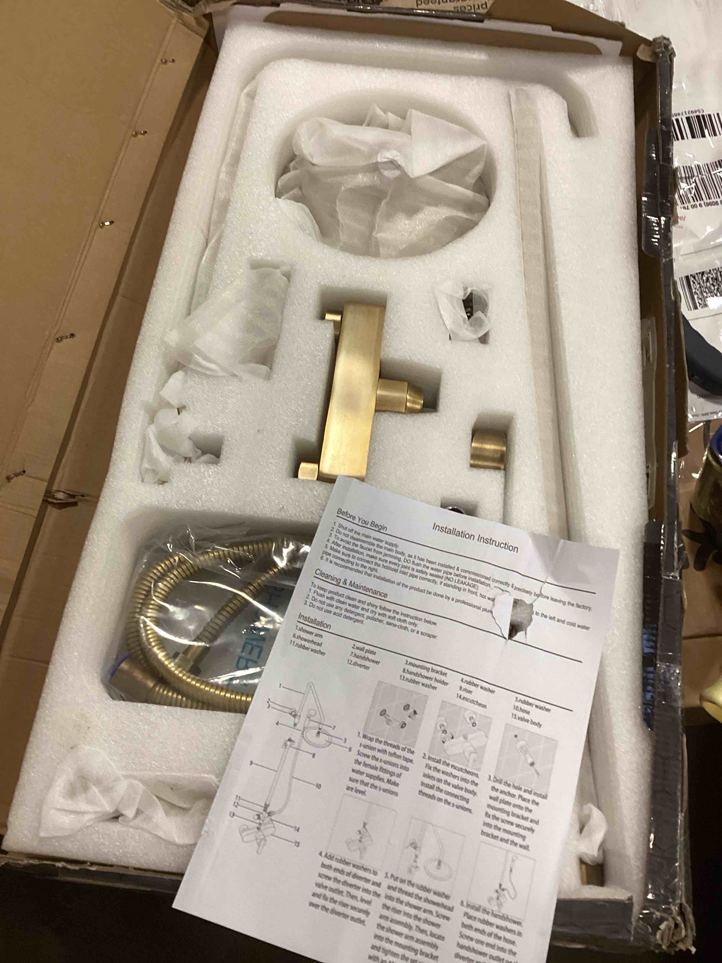 Completed Shower System