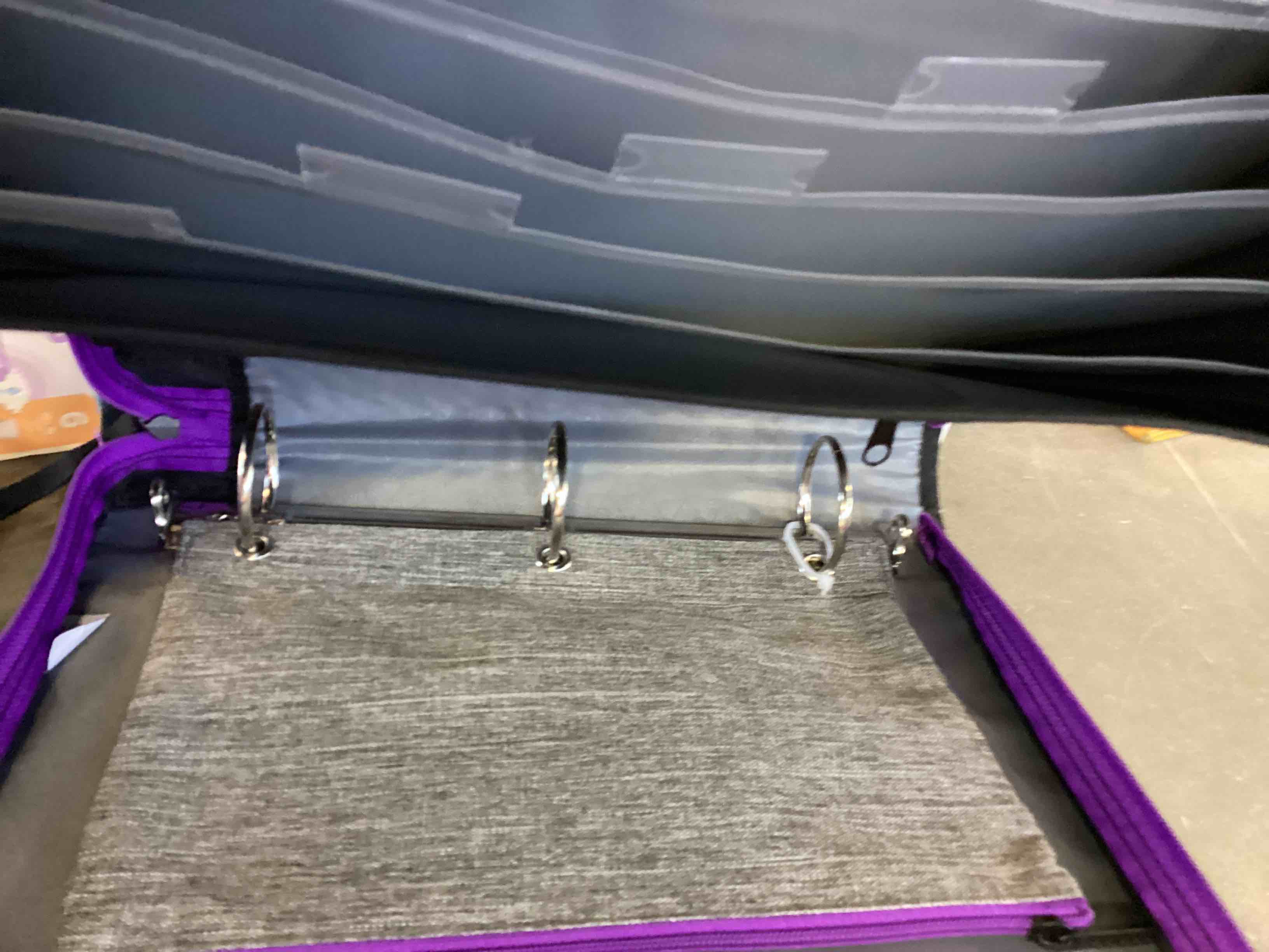 Five Star 605 Sheet 2" Ring Zipper Binder Purple