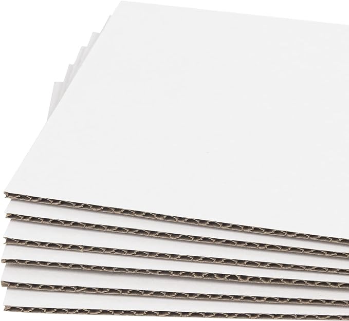 48x96” white corrugated carboard sheets