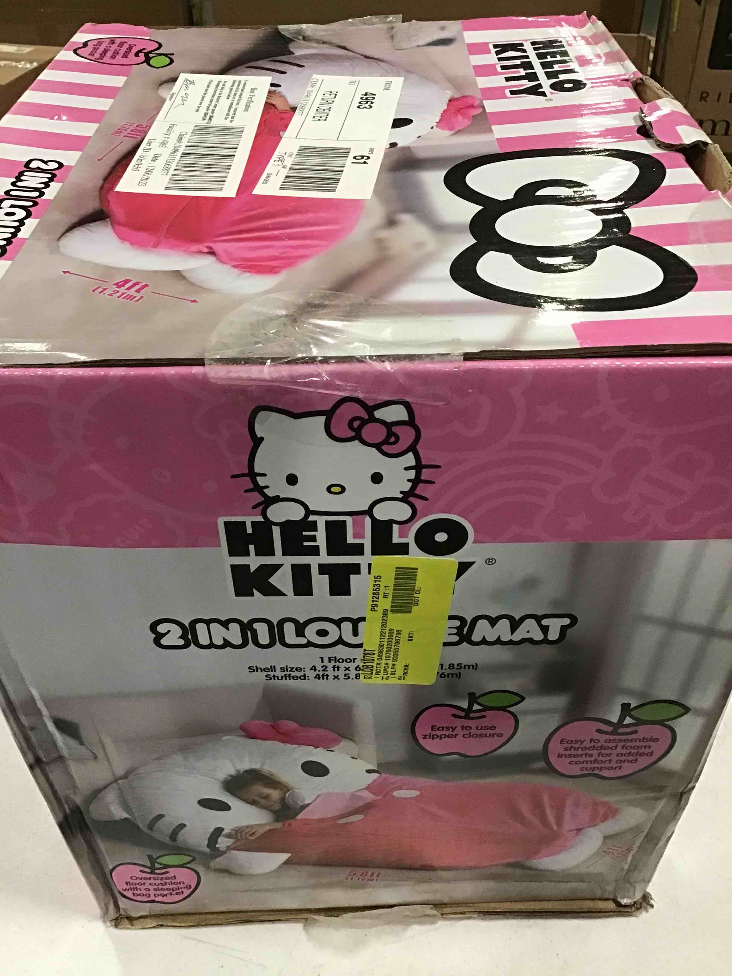 Hello Kitty Oversized Floor Lounger and Nap Mat